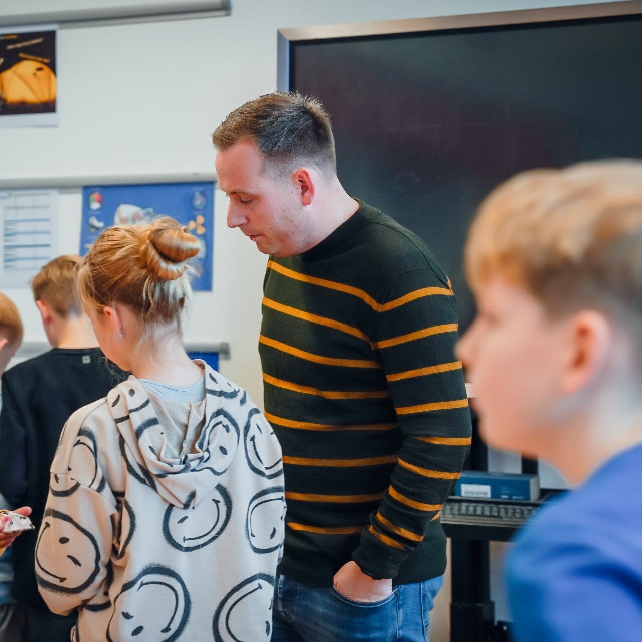 In de klas bij meester Richard